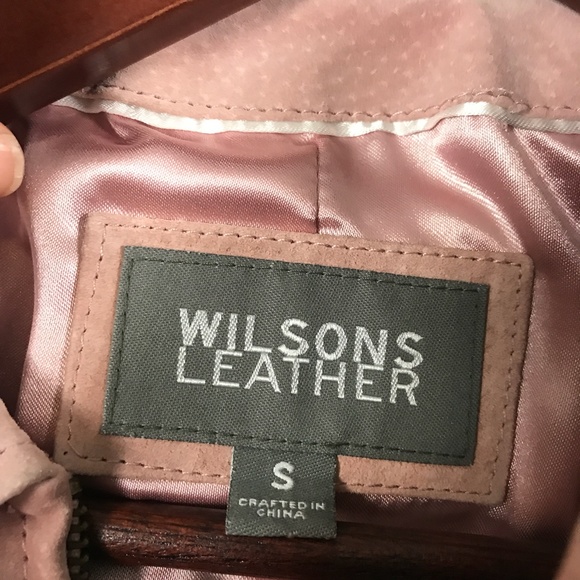 Wilsons Leather | Jackets & Coats | Nwt Wilsons Leather Pink Fitted ...